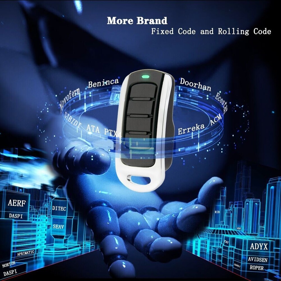 Garage Door Remote Control 433.92mhz gate control rolling code 287 ...