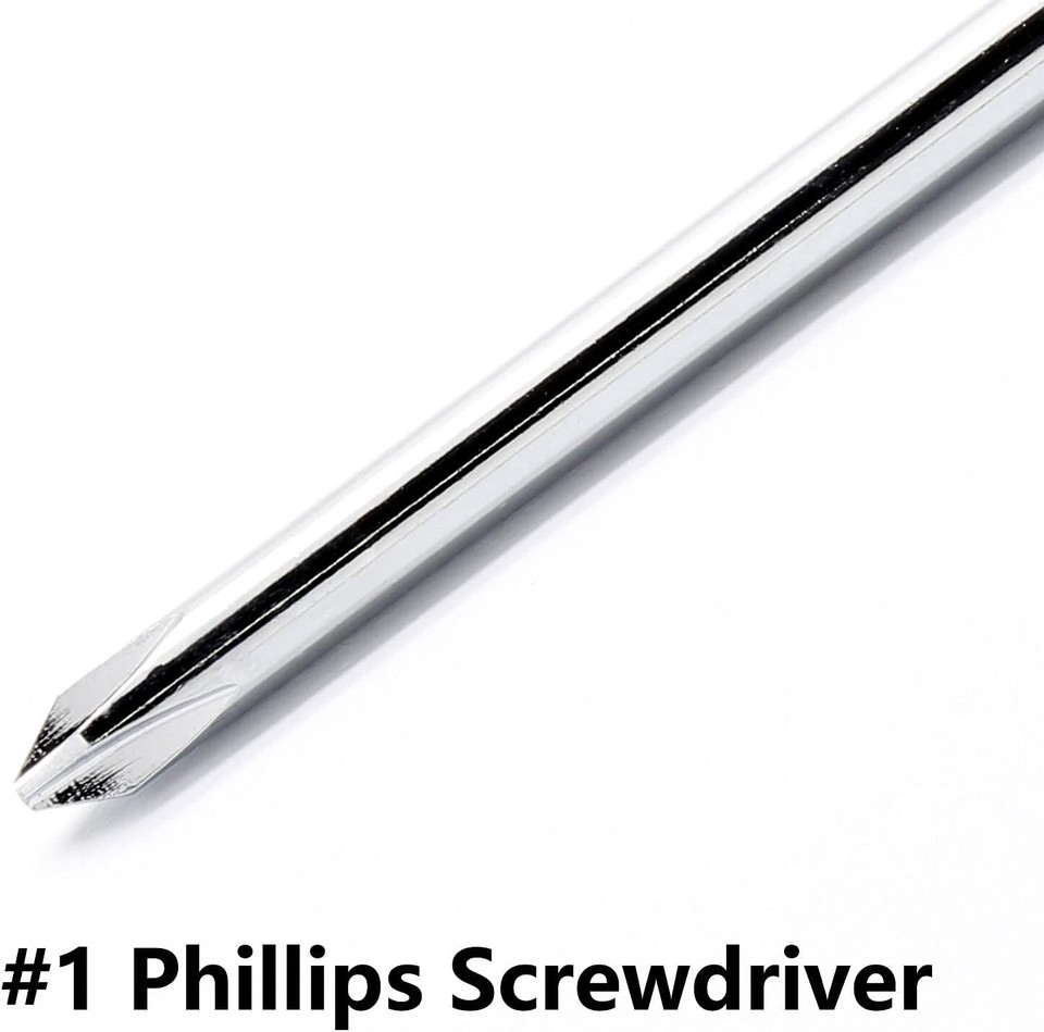 Screwdriver 10 Inch, Long Screwdriver #1 Magnetic Tip Screwdrivers ...