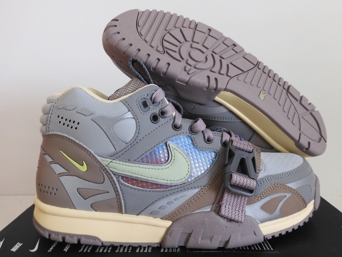 NIKE AIR TRAINER 1 SP LIGHT SMOKE GREY-HONEYDEW YELLOW SZ 9 NIKE AIR TRAINER 1 SP LIGHT SMOKE GREY-HONEYDEW YELLOW SZ 9