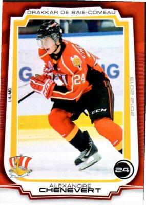 Alexandre Chenevert 2012-13 Baie-Comeau Drakkar | eBay