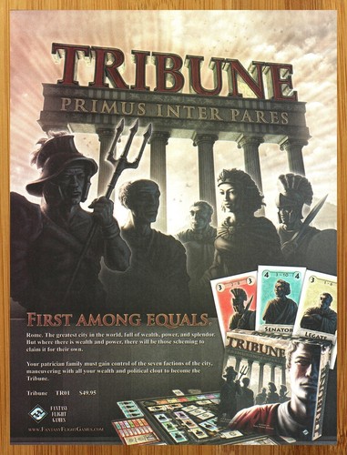 2009 Tribune Primus Inter Pares Board Game Print Ad/Poster Rome Promo ...