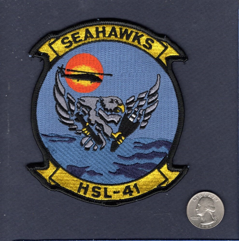 Original HSL-41 SEAHAWKS US NAVY SH-60 SEAHAWK Helicopter Squadron ...