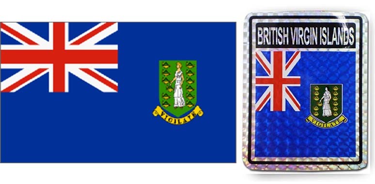 Wholesale Combo Set British Virgin Islands 3x5 3’x5’ Flag and 3"x4 ...