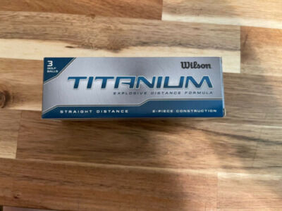 Wilson Titanium Golf Balls {Pk = 3 balls} NEW/ SEALED | eBay