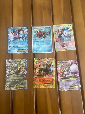 pokemon cards ash-greninja, houndoom, piplup, crawdaunt, giratina ...