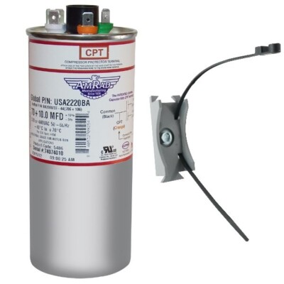 USA 70 + 10 uF MFD x 370 440 AmRad Capacitor plus UCM Universal ...