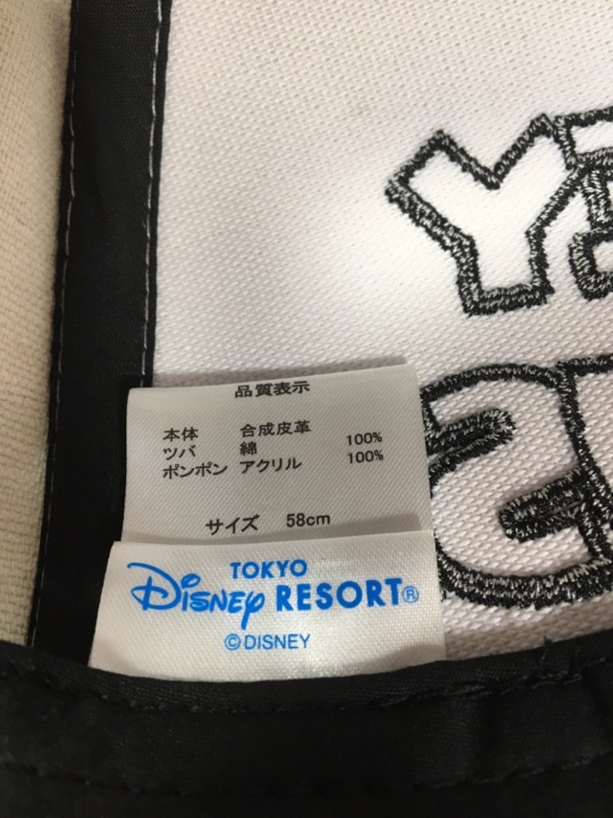 Mickey Mouse Silver PONPON Cap Tokyo Disney Resort Limited Pom Pon TDR ...