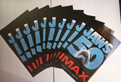 JAWS 50th Anniversary Mini Promo Posters 2025 IMAX Re-Release (10 Qty ...