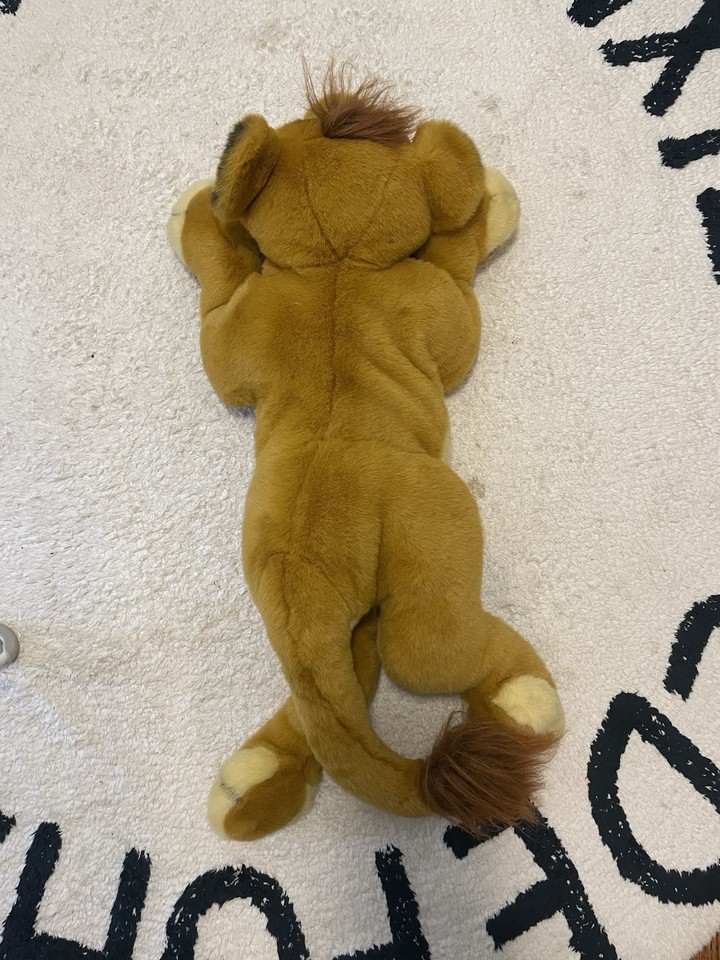1994 RARE Simba Cub Large Puppet Plush Lion King Disney Douglas Cuddle ...
