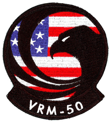 US Navy Patch: Fleet Logistics Multi-Mission Squadron 50 (VRM-50) CMV ...