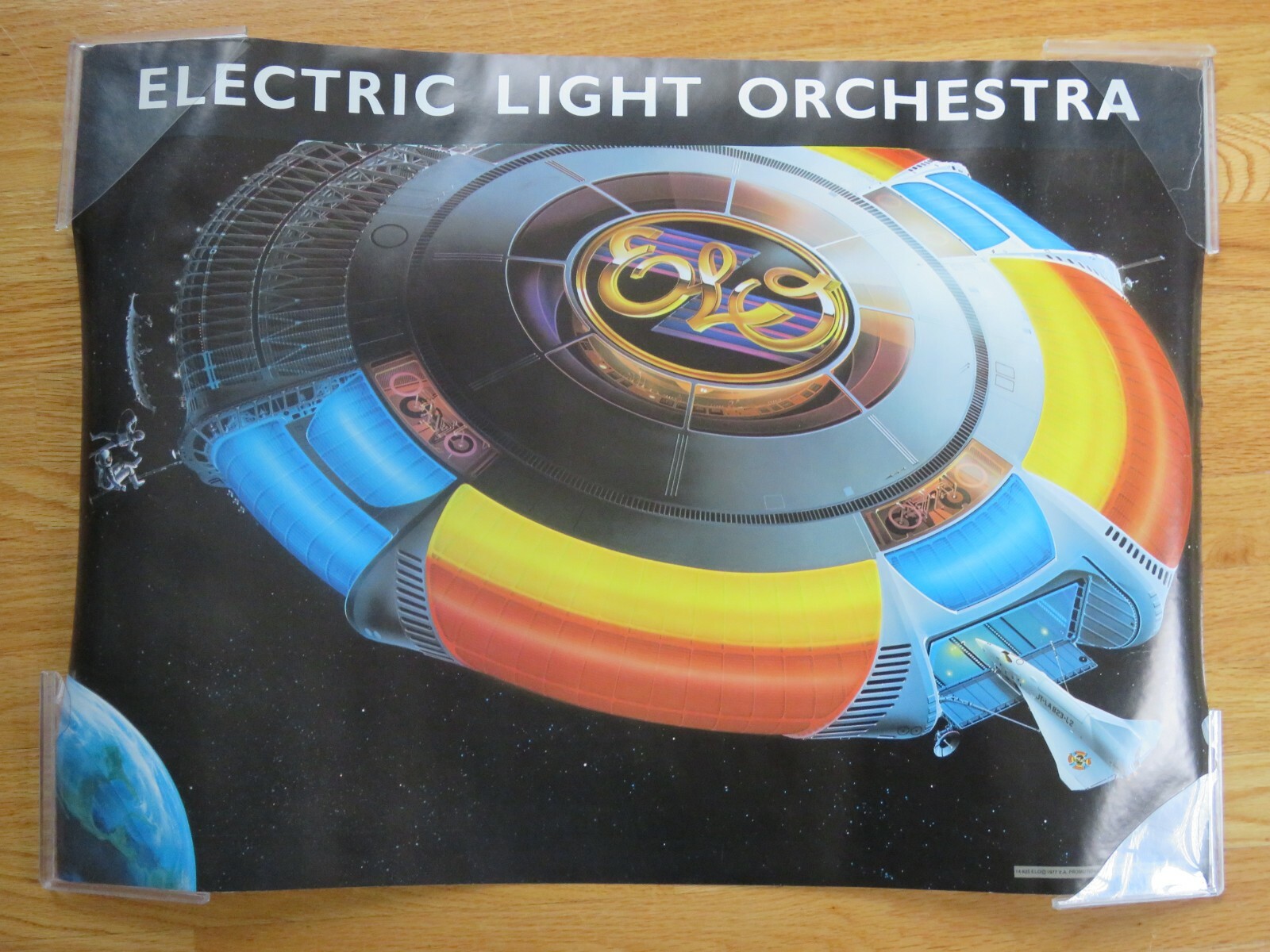 1977 Original ELO Electric Light Orchestra Poster by Pro Arts JEFF ...