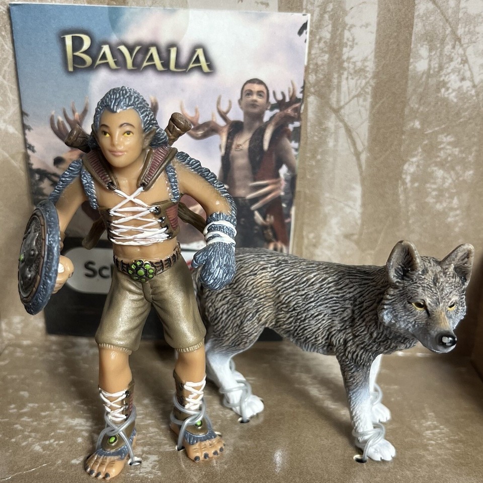 Schleich BAYALA Gregis Warrior & Wolf Fantasy Figurines 70431 NEW | eBay