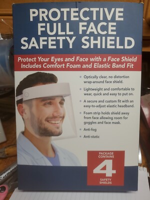 Artcraft Full Face Safety Shield - 4 PACK. NEW IN BOX | eBay