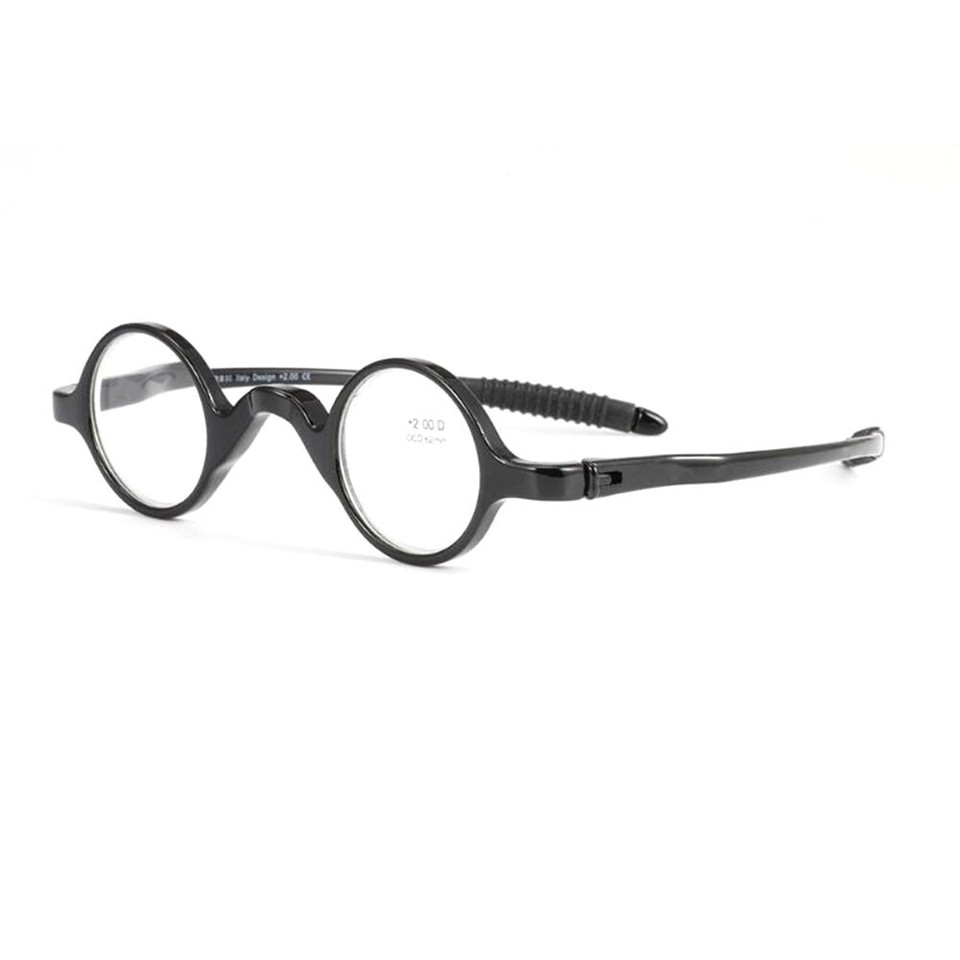 Retro Reading Glasses Mini Round Lens Eyeglasses TR90 Frame Eye Reader ...
