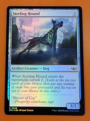 1x Sterling Hound | FOIL | Outlaws of Thunder Junction | MTG Magic ...