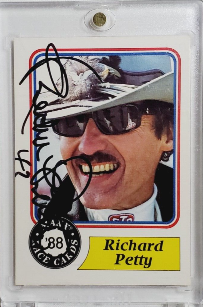 1988 Maxx #43 Richard Petty Signed Rookie Card Autograph RC Auto BAS ...
