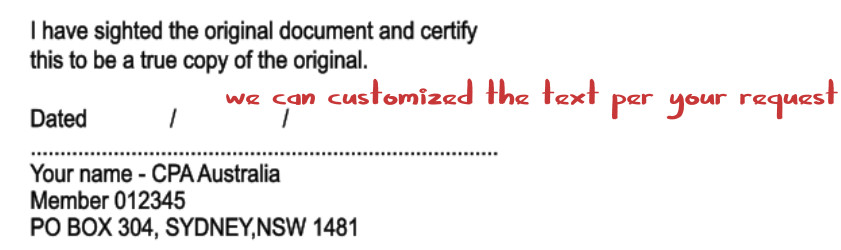 Large Custom Certification Rubber Stamp CPA Accountant Nurse Business ...