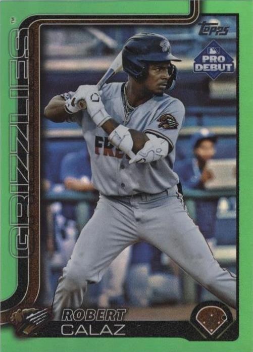 2025 Topps Pro Debut - Robert Calaz #PD-77 Green Foil /99 (RC) for sale ...