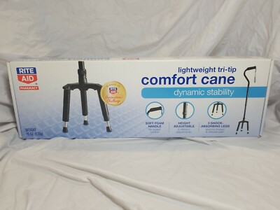 NIB Lightweight Tri-Tip Comfort Cane 250lb rating Easy Assembly * | eBay
