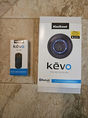 Kwikset Kevo 99250-003 Touch-to-Open Bluetooth Smart Lock With Key Fob ...