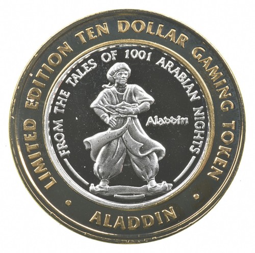 Aladdin $10 Gaming Casino Token .999 SILVER Strike *063 | eBay