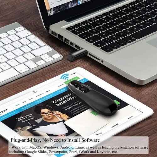 PPT Slide Advancer Pen 2.4GHz Wireless Powerpoint Pen Clicker USB ...