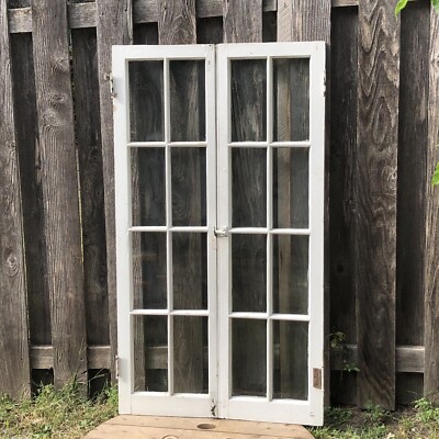 Windows, Sashes & Locks - Vtg Antique Window Wood Frame Architectural