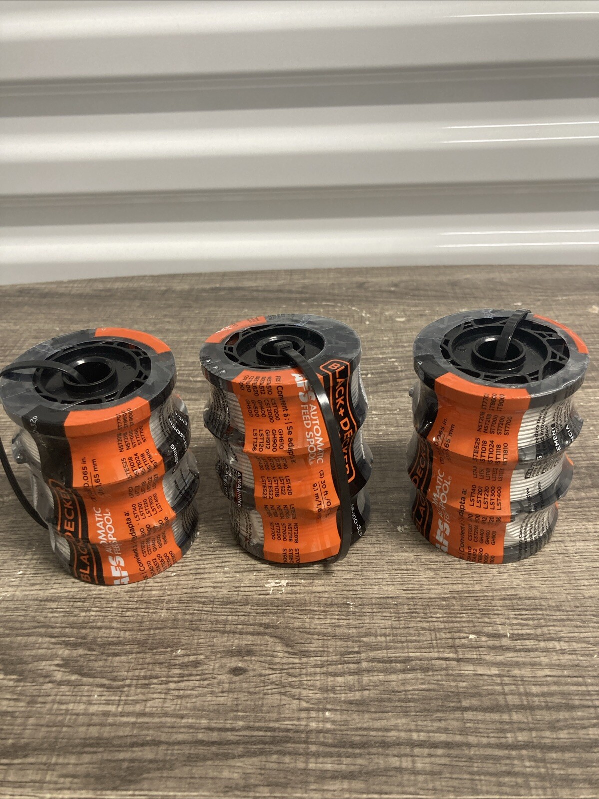 3X 3 Pack Black & Decker Automatic Feed Spools - 30ft ea AF-100 3ZP New ...