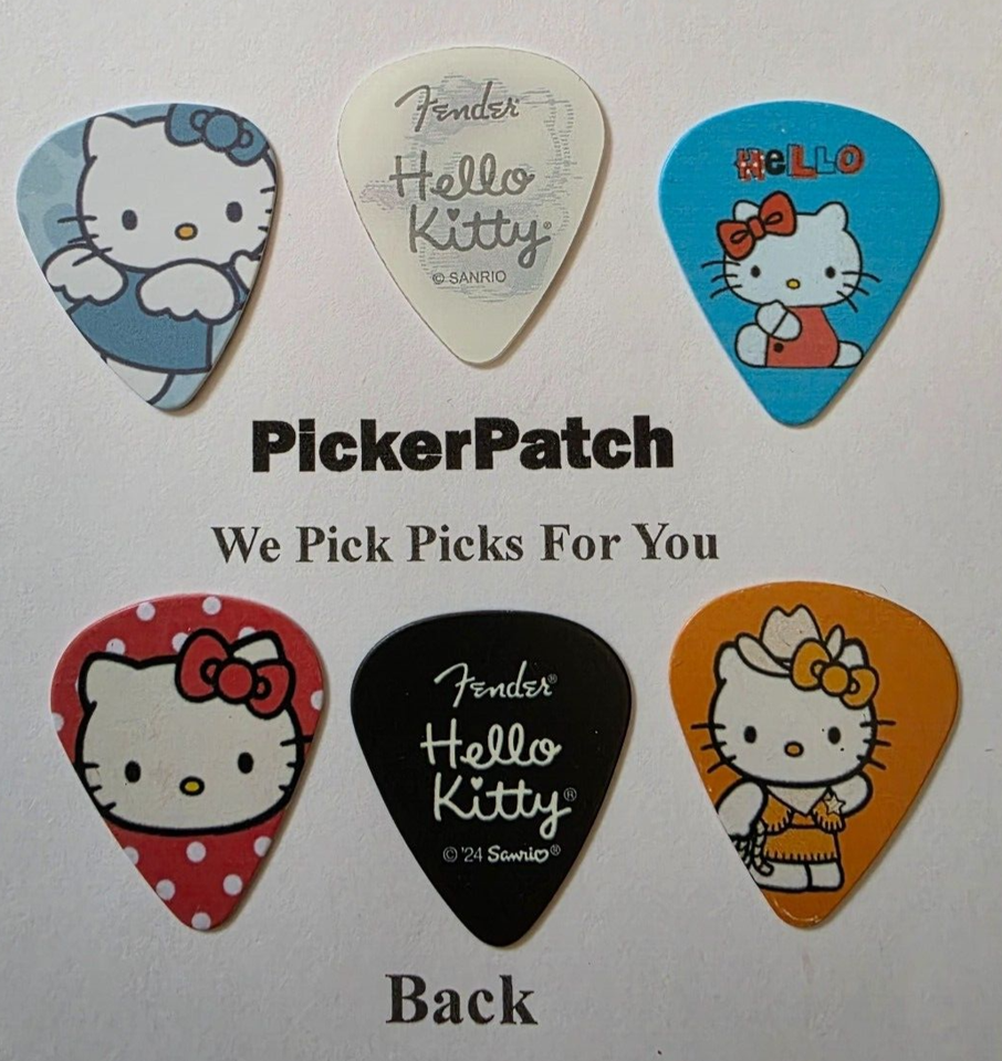 Fender Medium Guitar Picks X Hello Kitty Picks sanrio #139 | eBay