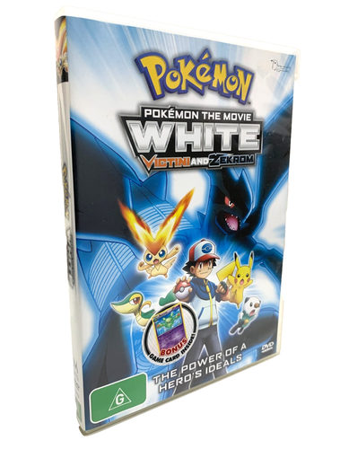 Pokemon The Movie White DVD Victini and Zekrom PAL Region 4 Anime 2012 ...