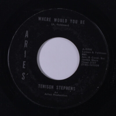 TENISON STEPHENS: where would you be Aries 7" Single 45 RPM | eBay