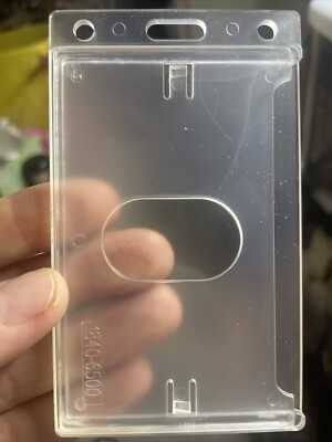Vertical ID Card Dispenser With Thumb Notch Frosted Rigid Plastic 50 ...