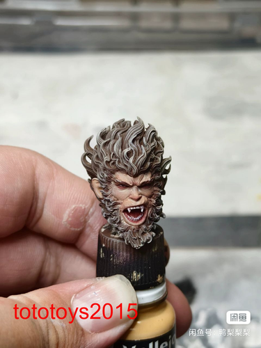1:6 1:12 1:18 Monkey King Sun Wukong roar Head Sculpt For 12" 6" 3.75 ...
