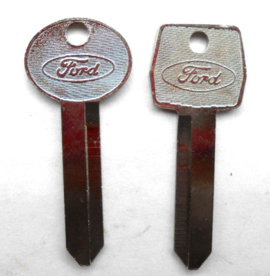2 Small Hole FORD logo KEY BLANKS - VINTAGE FORDS 65-84 | eBay