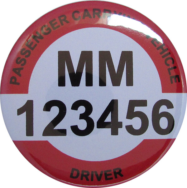 PSV, PCV BUS COACH DRIVER, Your Details On A 50mm Badge, Fridge Magnet ...
