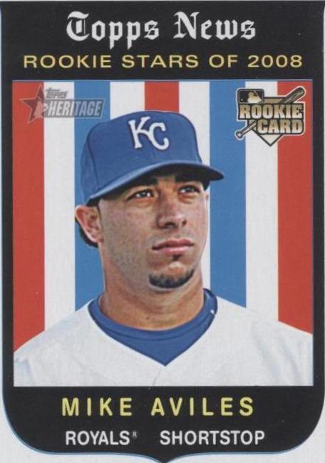 2008 Topps Heritage High Number - Rookie Stars of 2008 Mike Aviles #561 ...