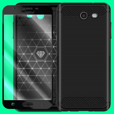 Anti-Bubble Screen Protector + TPU Case for Samsung Galaxy J3 Emerge SM ...