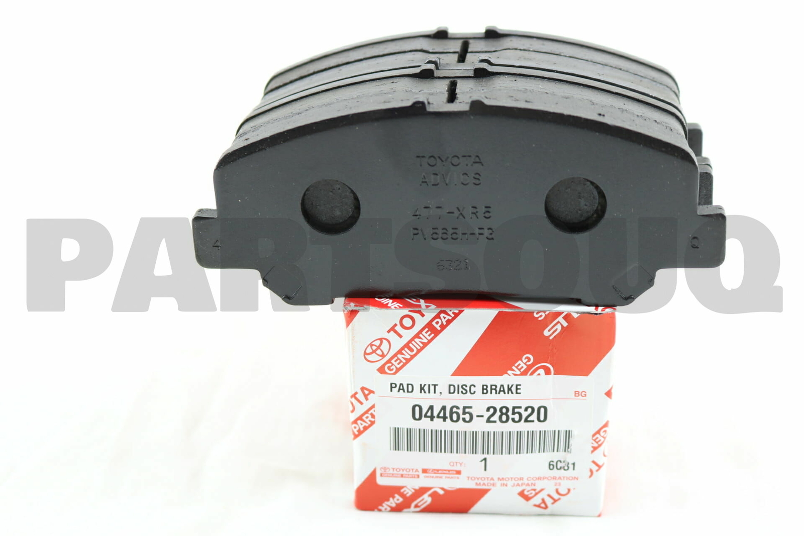 0446528520 Genuine Toyota PAD KIT, DISC BRAKE, FRONT 04465-28520 | eBay