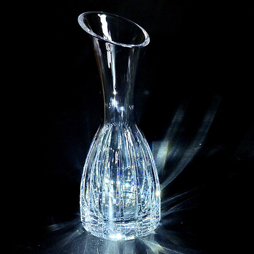 STUART CRYSTAL LINEAR WINE or WATER CARAFE, Cut Lead Crystal, 10 1/2 ...