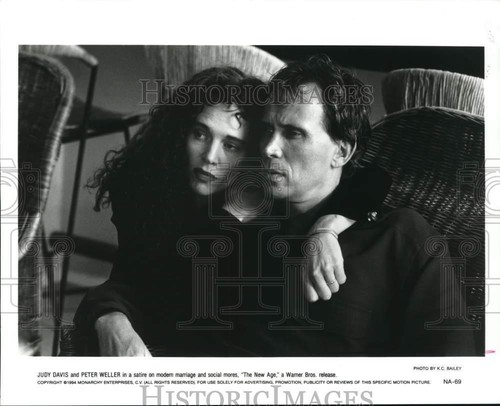 1994 Press Photo Actors Judy David and Peter Weller in "The New Age ...