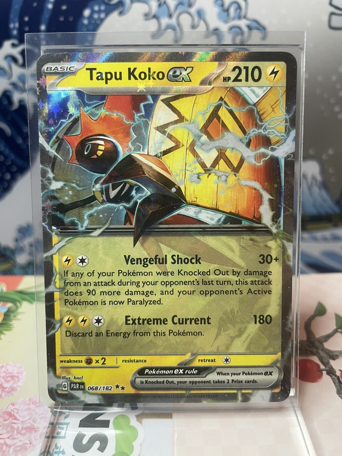 Pok%C3%A9mon+TCG+Tapu+Koko+ex+Paradox+Rift+068%2F182+Holo+Double+Rare ...