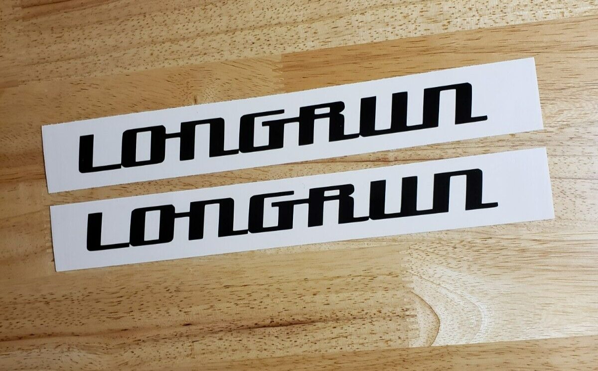 long run utility trailer Decals stickers (Set of 2) black 24” USA VINYL ...