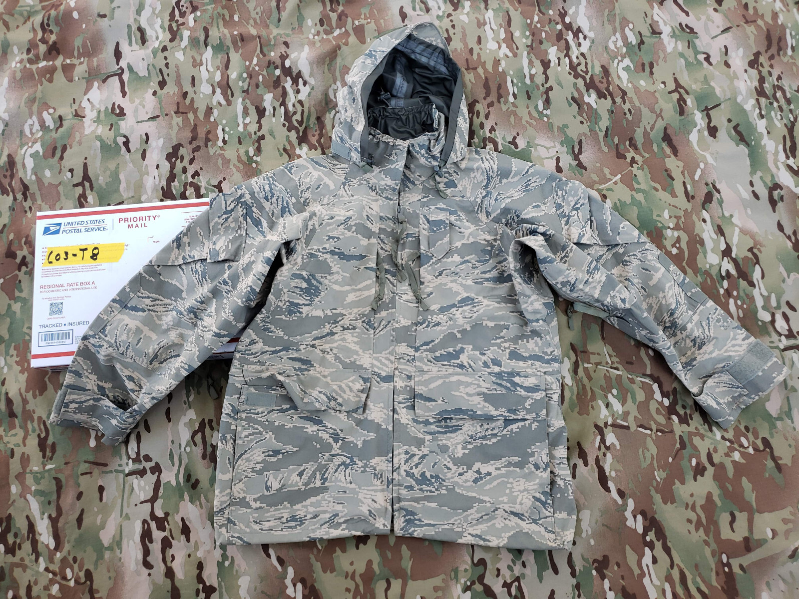 🇺🇸USAF CAP ABU Extreme Wet Cold Jacket Parka ECWCS APECS Goretex MEDIUM ...
