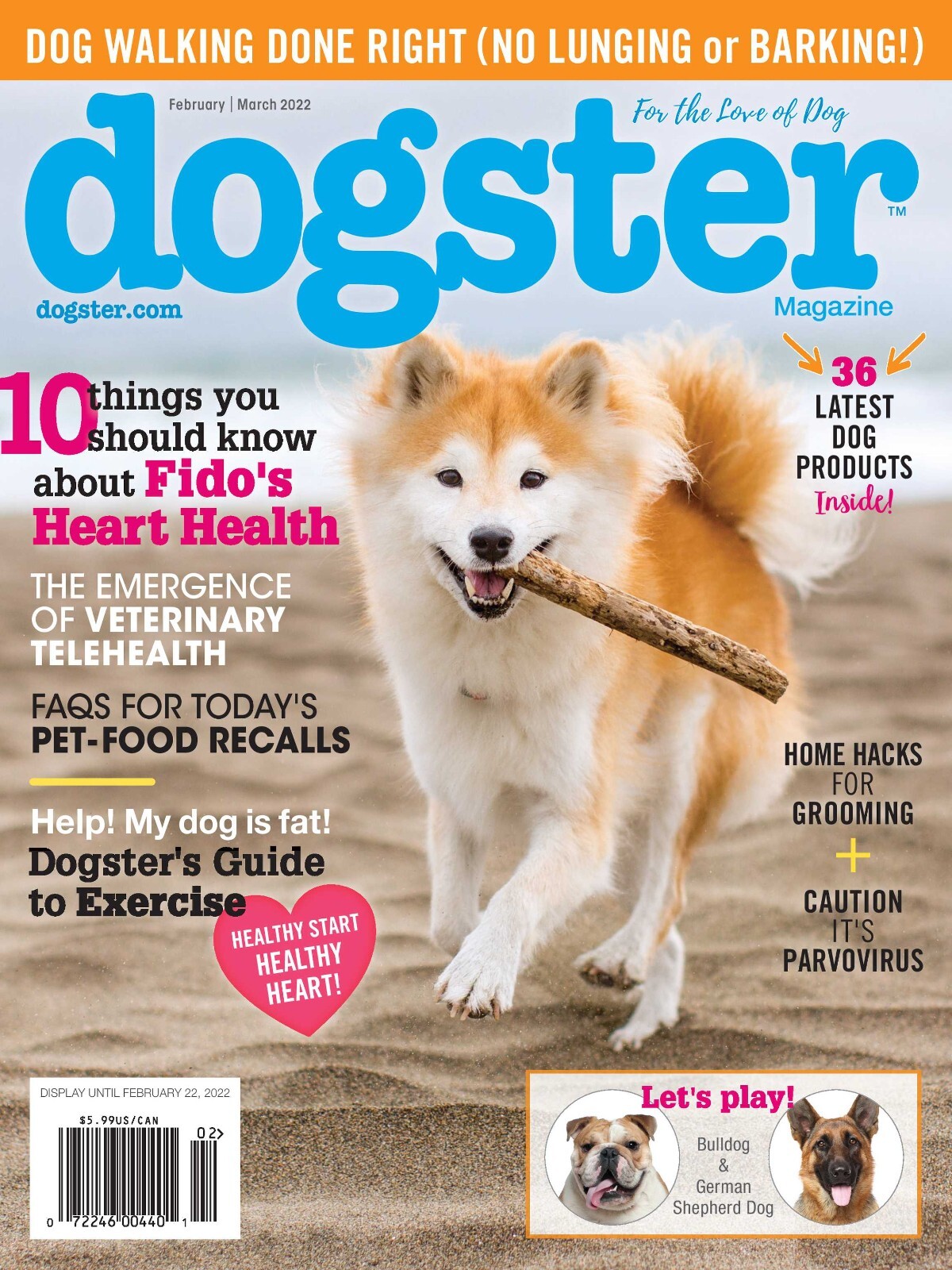 DOGSTER MAGAZINE | FEB/MAR 2022 | HEALTHY DOG, HAPPY DOG | eBay
