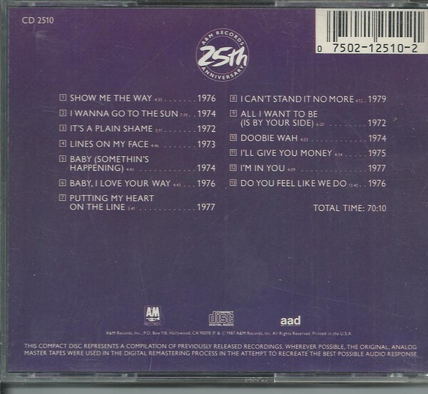 Peter Frampton Classics Volume 12 CD Rock Best of 13 Songs (new) | eBay