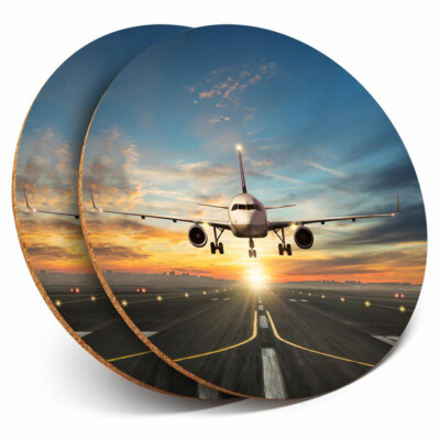 2 x Coasters - Amazing Flying Plane Airplane Pilot Home Gift #8561 | eBay