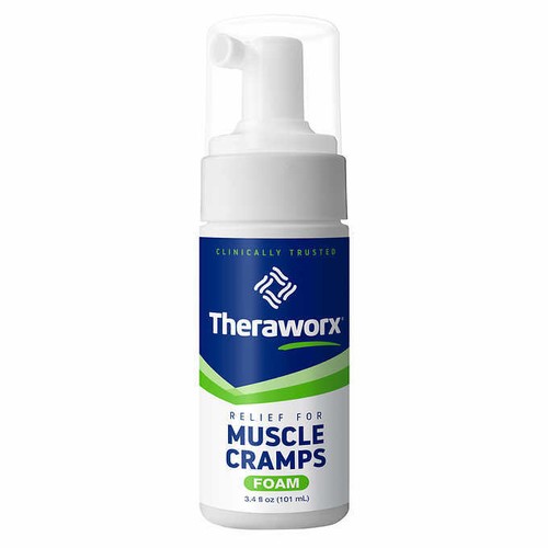 Theraworx Cramp Relief 3-Pack Foam 3.4oz Each Exp 2/28 Muscle Leg Foot ...