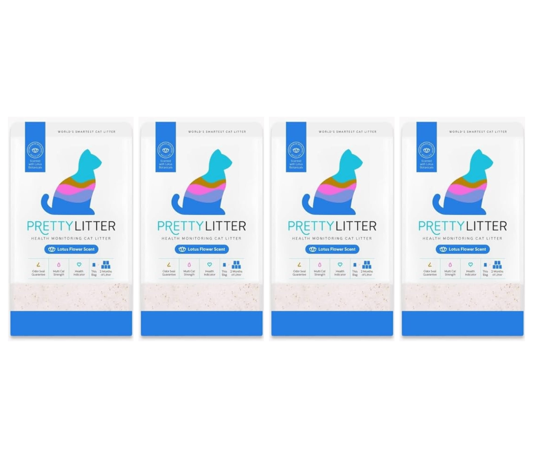 Pretty litter Prettylitter *BUNDLE OF 4 (6lb) Bags • Lotus Flower ...