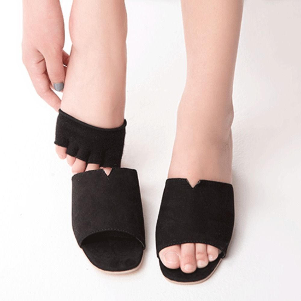 Toe Separator Five Finger Socks Half Insoles Forefoot Invisible Socks ...