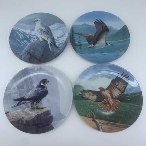 Edwin M. Knowles Plate Set by Daniel Smith Majestic Birds 1988-1990 ...